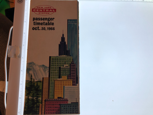 Vintage passenger timetable New York Central Railroad 1966 | eBay