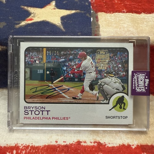 2025 Topps Archives Signature Series 5/25 BRYSON STOTT (RC) Heritage ...