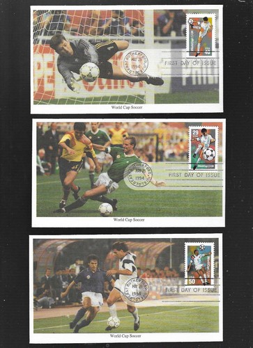 US FDC FIRST DAY COVERS WORLD CUP SOCCER 1994 6 SETS OF 3 TOTAL 18 ...