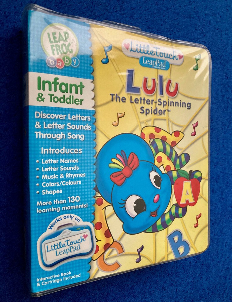 LeapFrog Baby Little Touch LeapPad Lulu Letter Spinning Spider Book ...