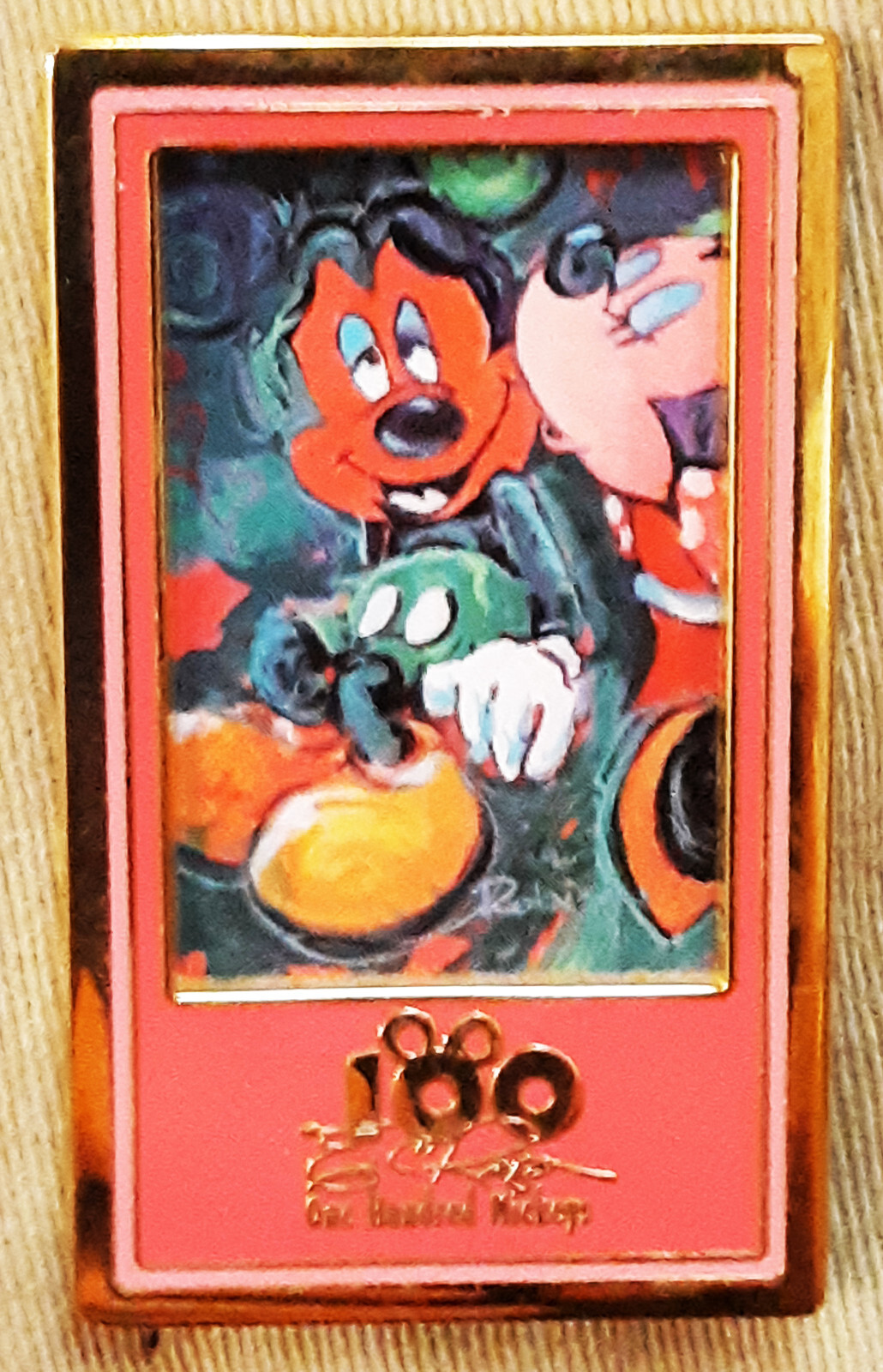 PIN MICKEY MOUSE MINNIE SMOOCH ONE HUNDRED MICKEYS LIMITED EDITION 3500 ...