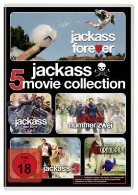 Jackass - 5 Movie Collection The Film Number 2 3 Bad Grandpa 5 DVD Box ...