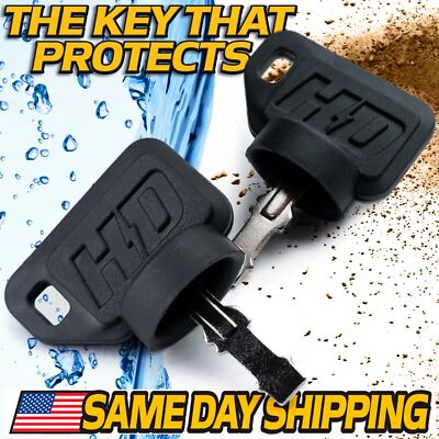 (2 Pk) Ignition Key Fits John Deere D100 D105 D110 D120 D125 D130 D140 ...