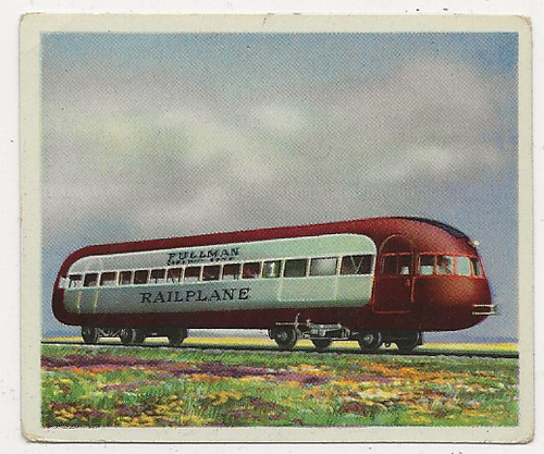 50/103 SAMMELBILD MOTORLOKOMOTIVE AMERIKANISCHER SCHIENENZEPP PULLMAN ...