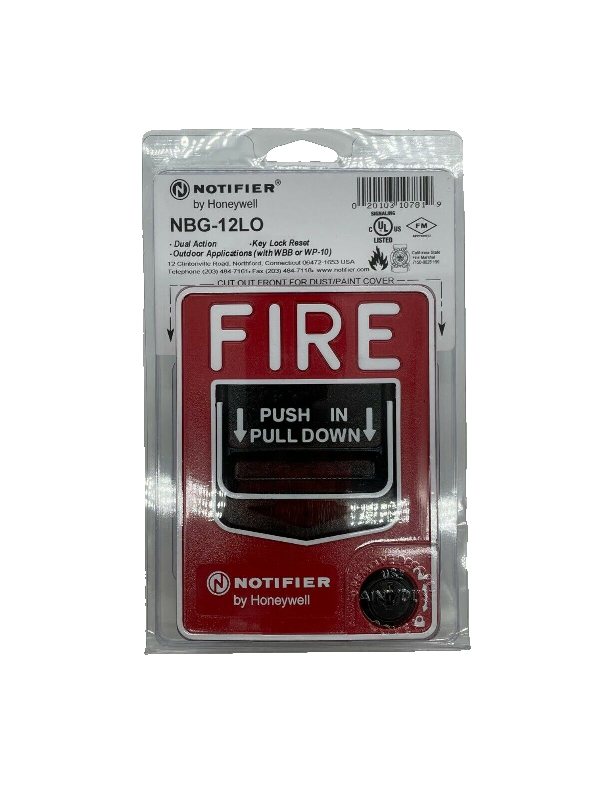 Notifier NBG-12LO Dual Action Pull Station - Same Day Shipping (SEALED ...