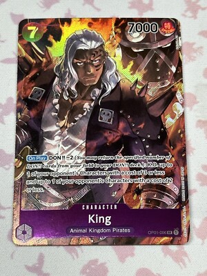 One Piece Card Game King OP01 096 SR Parallel Alt Art Romance Dawn ...