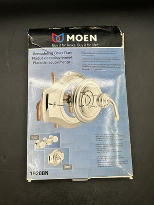 MOEN Remodeling Cover Plate in Brushed Nickel 1920BN (READ) | eBay