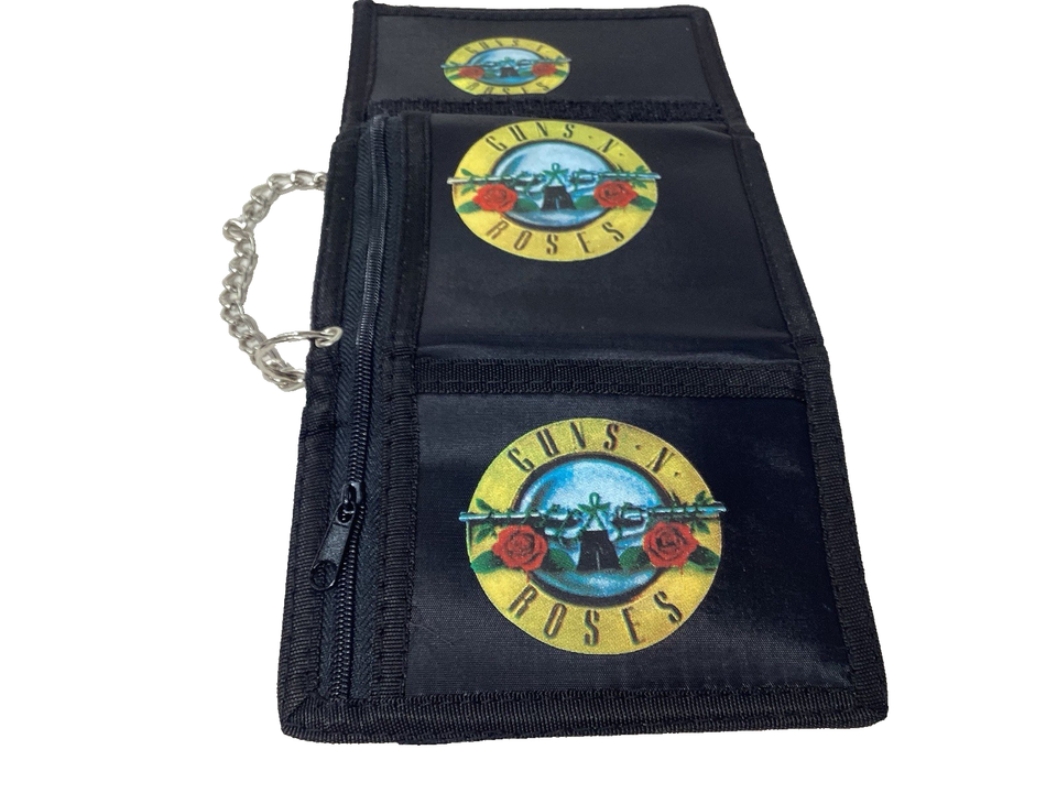 Brand New Guns N Roses Chain Tri Fold Polyester Wallet | eBay