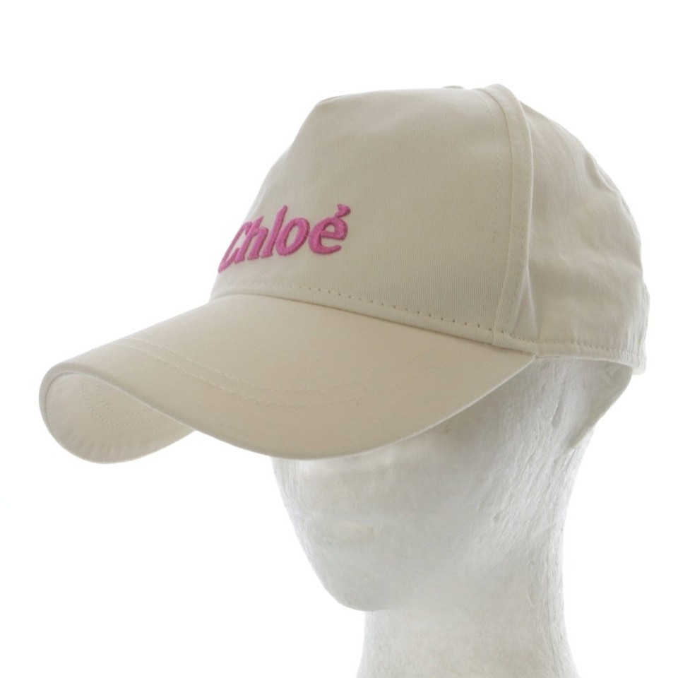【Hat】CHLOE Women's Baseball Cap with Logo Size 58 Ivory YO22 From Japan ...