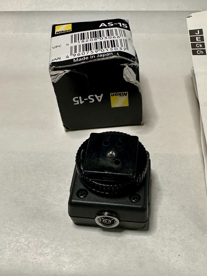 Nikon AS-15 Hot Shoe Adapter Sync Terminal Adapter | eBay