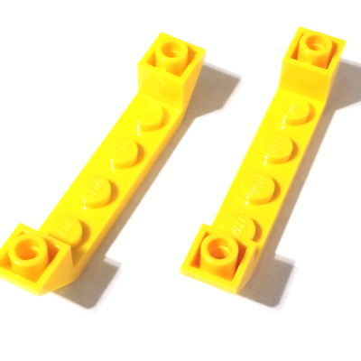 LEGO 1x6 Slope Double Inverted with Open Center Yellow Part 52501 LOT ...