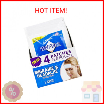 WellPatch Migraine & Headache Cooling Patch - Drug Free, Lasts Up to 12 hours, S | eBay