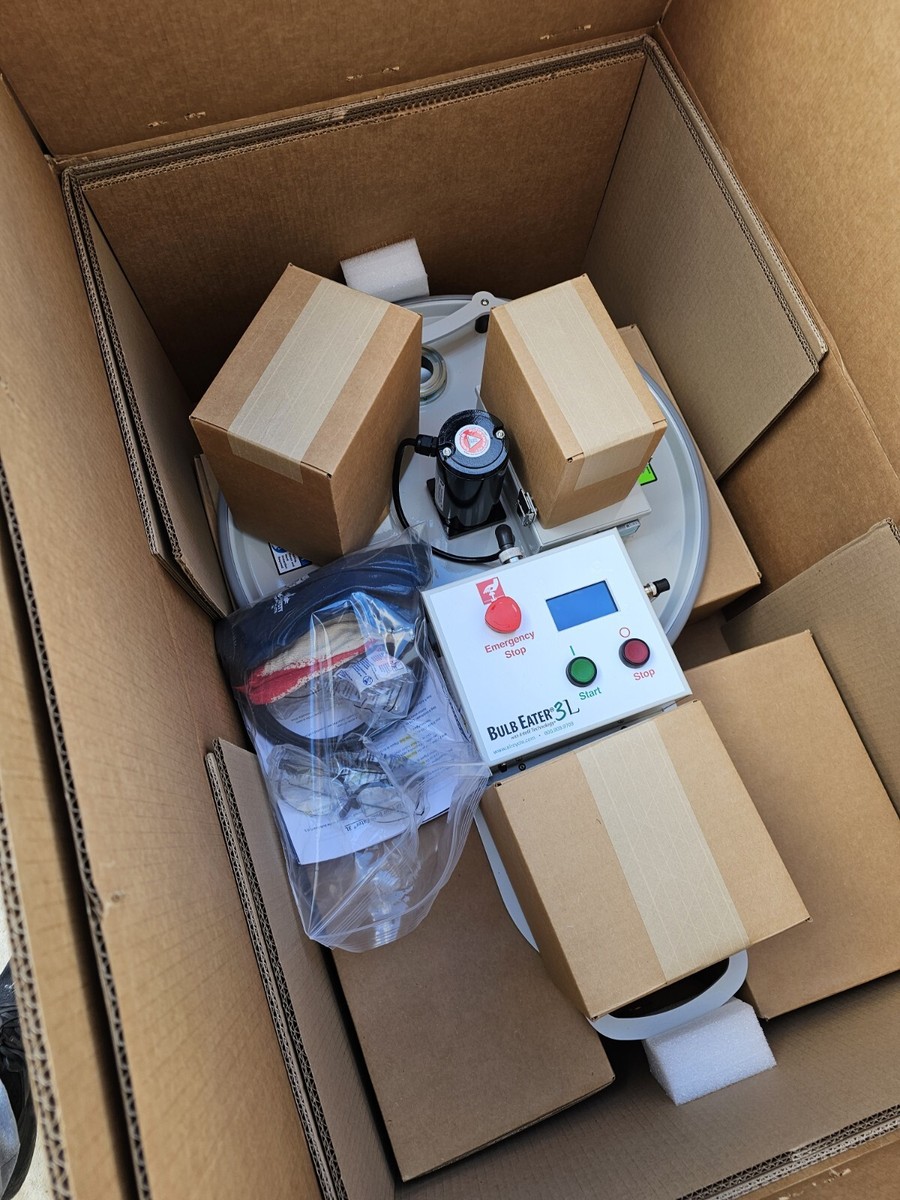 Fluorescent Bulb Crusher Air Cycle AIR CYCLE Bulb Crusher Linear