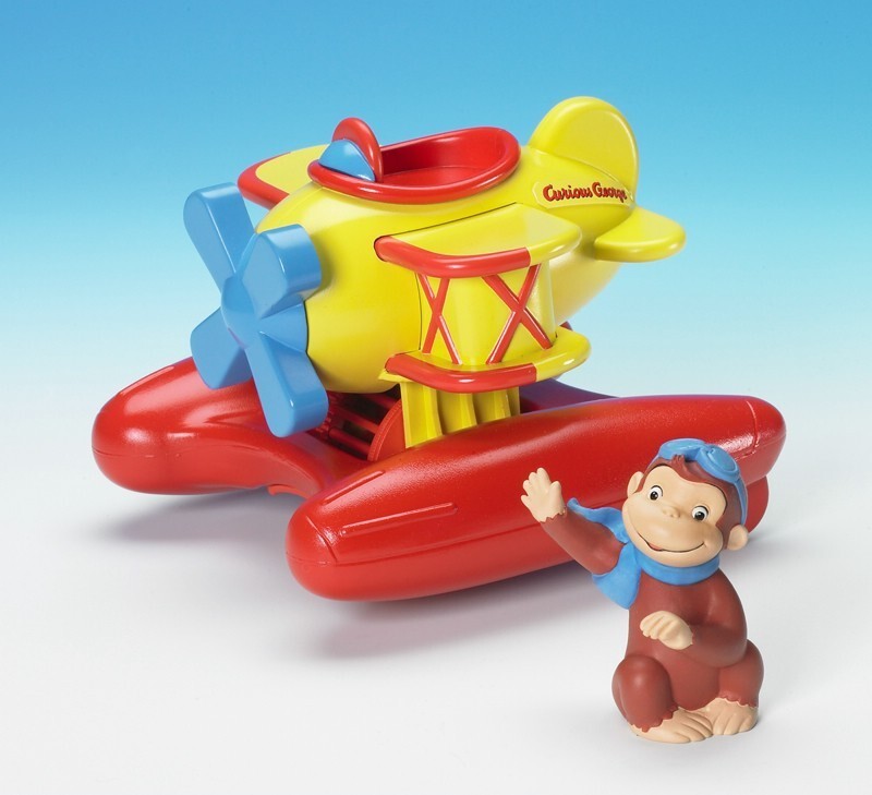 Curious George (wind up) Tub Time Sea Plane -Brand New in Box from 2006 ...