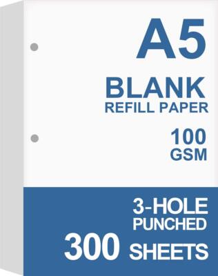 (3-Pack) A5 Filler Paper 3 Hole Planner Refills Organizer Loose-leaf ...