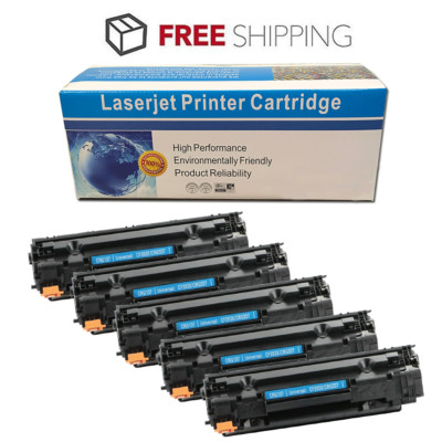 5 Pack Black Toner Cartridges for Canon 137 MF236n MF229dw MF244dw ...