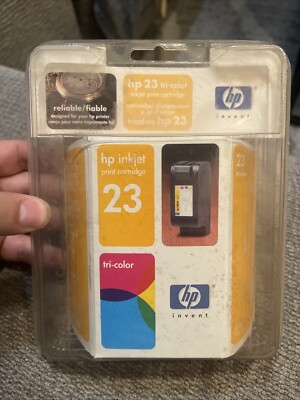 HP 23 inkjet tri-color print Cartridge C1823d, Exp. 2003 (New/Sealed ...