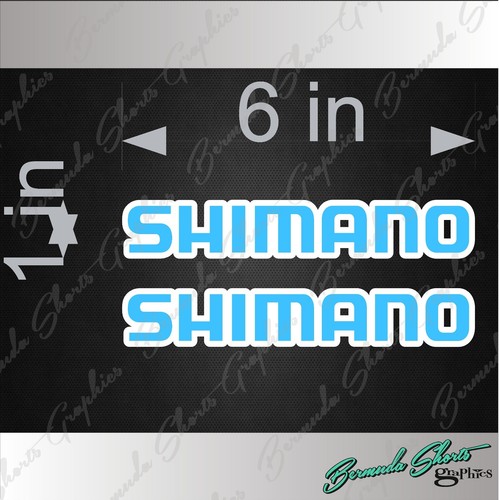Shimano Fishing Logo / PAIR / 6" Vinyl Lettering Vehicle Boat Graphic ...