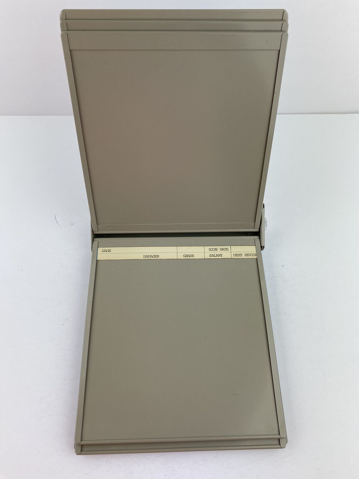 ACME Visible Metal Records Business Storage File Flip Up Style Vintage ...