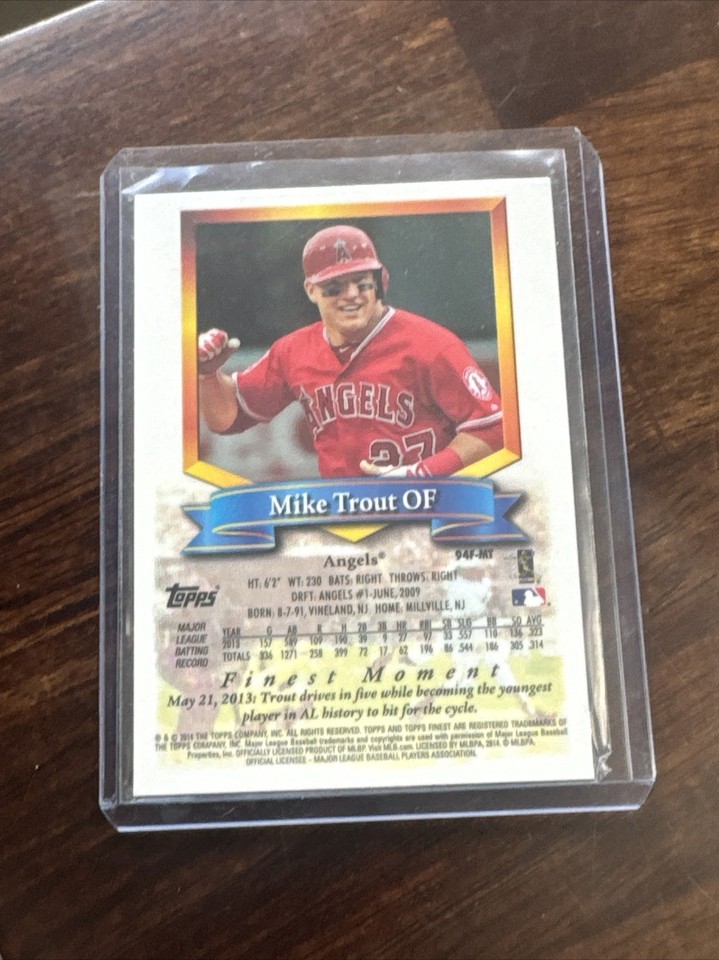 2014 Topps Finest Mike Trout 1994 Finest Design #94F-MT | eBay