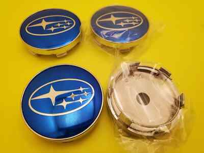 Set Of 4 Subaru Blue Wheel Center Cap, 28821SA030 | eBay