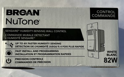 BROAN-NUTONE 82W HUMIDITY SENSING WALL CONTROL IN WHITE | eBay