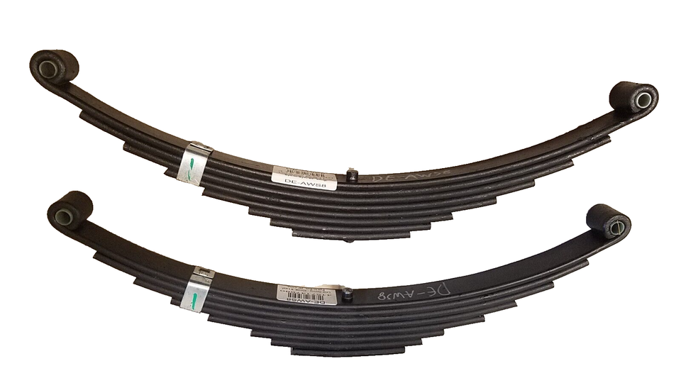 Pair Trailer Leaf Springs 4000# 8 Leaf 26" Long Eye To Eye 1.75" Wide ...