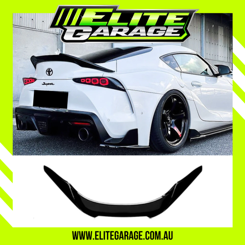 FOR TOYOTA SUPRA MK5 A90 REAR BOOT SPOILER GLOSS BLACK (HIGHKICK STYLE ...
