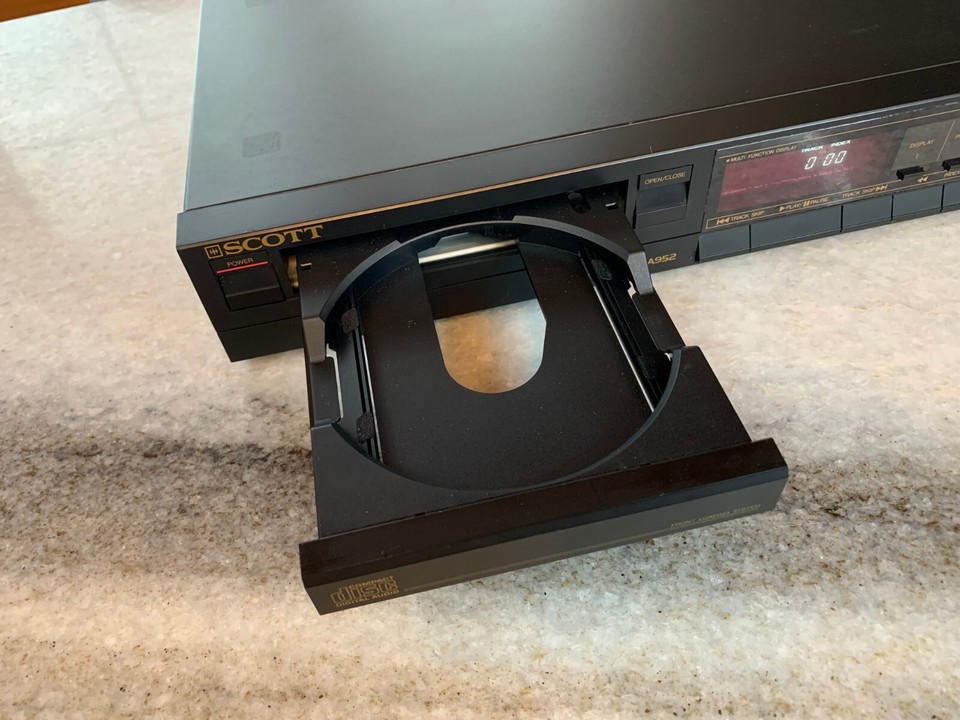Vintage SCOTT 1980s '87 Single/One (1) Tray Compact Disc CD Player MADE ...