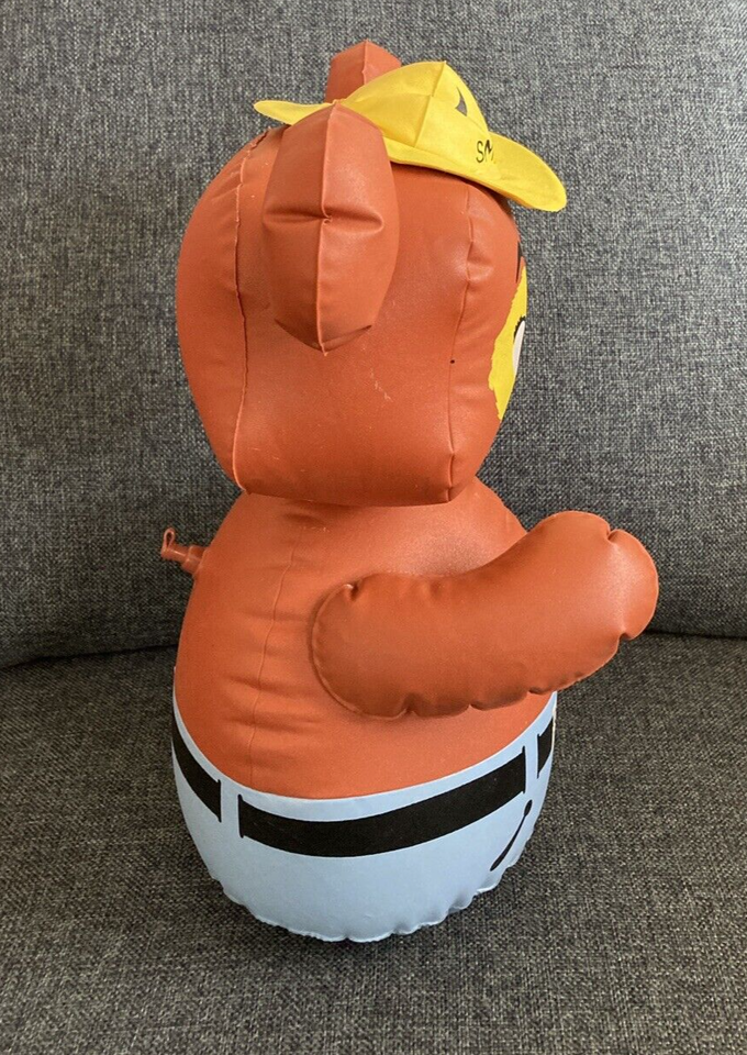 Vintage inflatable blow up roly poly Smokey The Bear Ideal Toy Co 15 ...