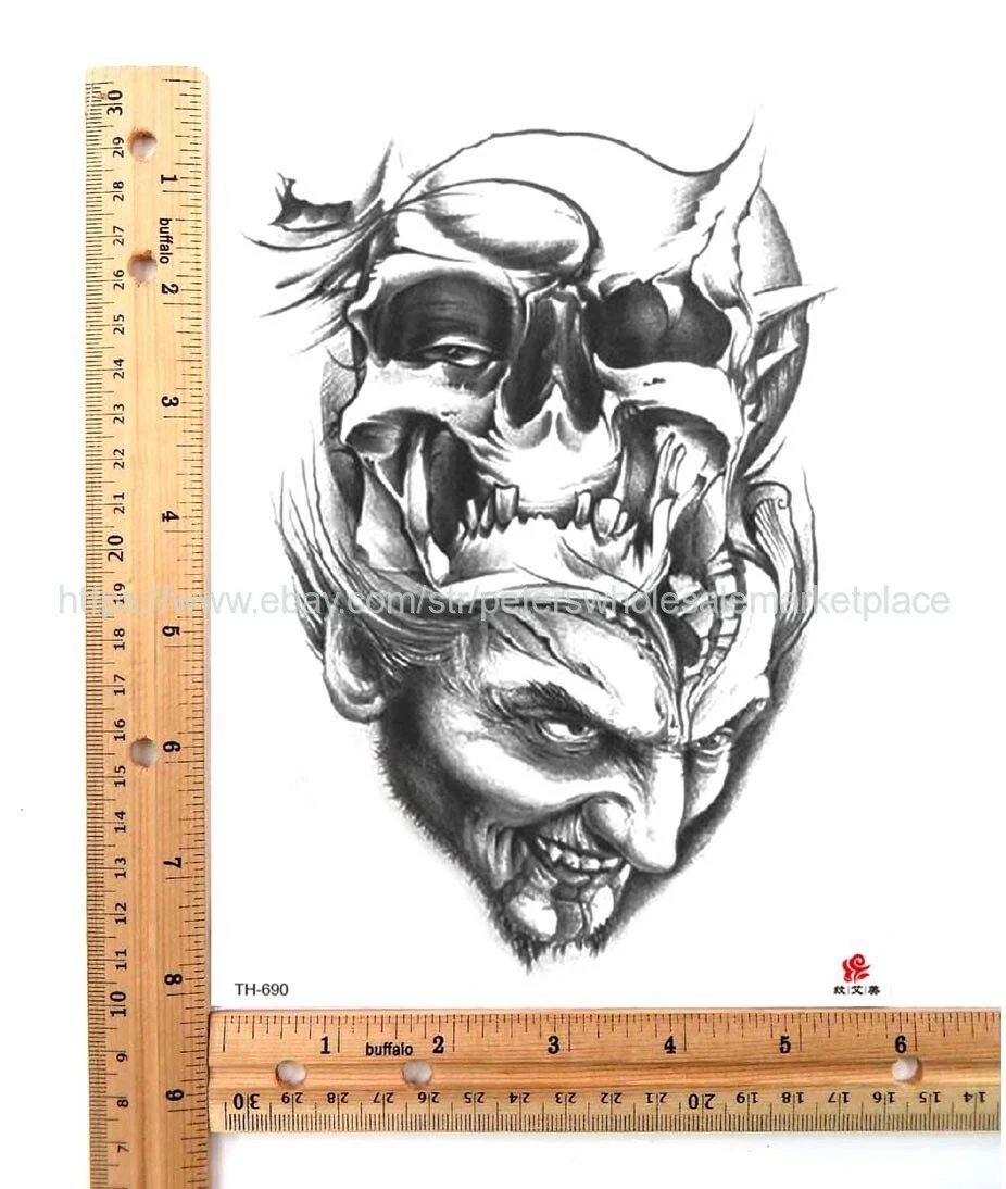 Evil Tattoo Stencils For Men