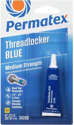 Threadlocker (Medium Strength) (Blue) (6ml Tube) | eBay