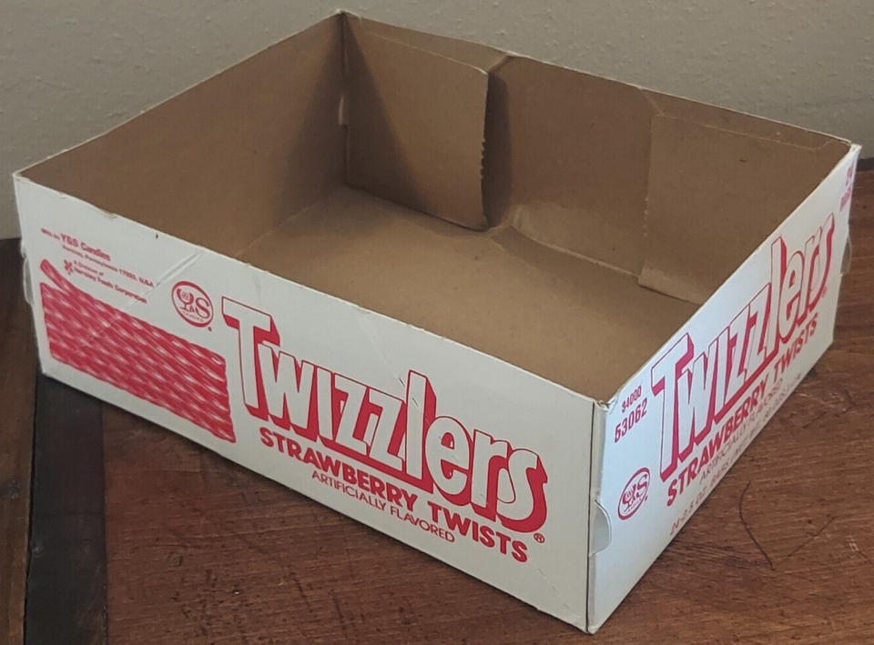 Vintage Twizzlers Licorice Candy Box Strawberry Twists Countertop 24 ...