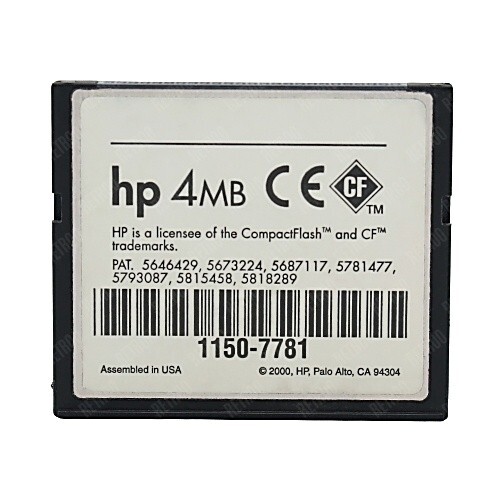 HP Invent CompactFlash 4MB CF Type-I Memory Card for Digital Cameras ...