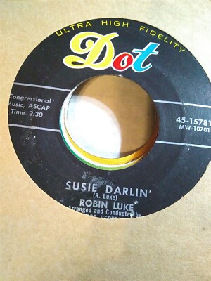 Robin Luke, Susie Darlin' ~ 1958 Dot 45 +sleeve | eBay