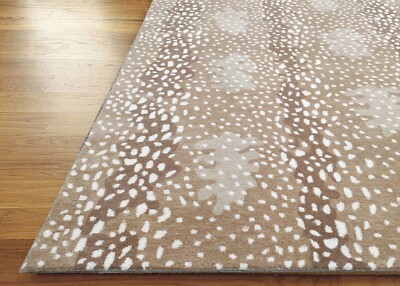 Antelope Area Rug Handmade Stark Like Design Tufted 100% Wool 3x5 5x8 ...