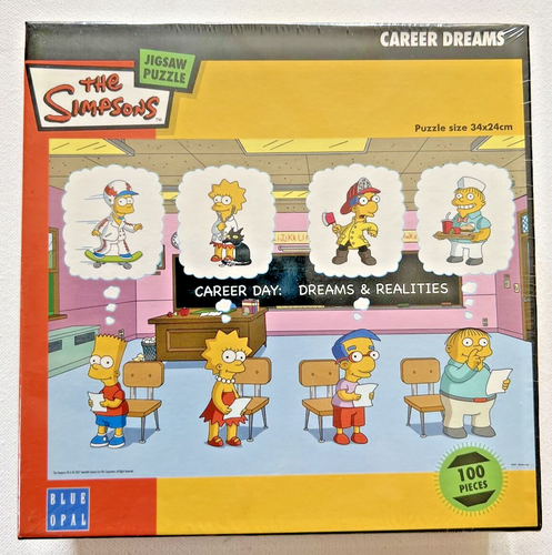The Simpsons 2007 CAREER DREAMS Jigsaw Puzzle 100 Pieces New Factory ...