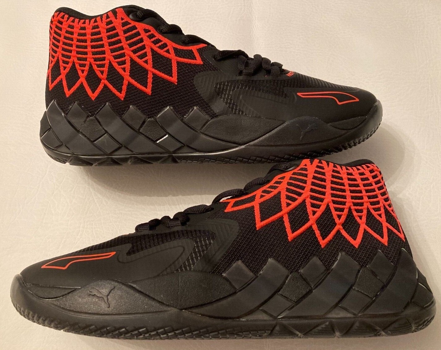 PUMA MB.01 LAMELO BALL BLACK BLAST/RED BASKETBALL SNE… - Gem