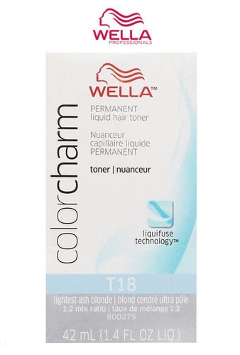 Wella Color Charm T18 Lightest Ash Blonde Permanent Hair Toner for sale ...