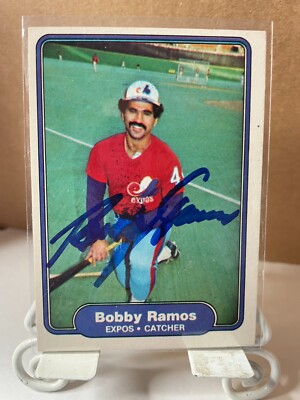 1982 Fleer #203 Autographed Bobby Ramos Expos Signed Auto | eBay