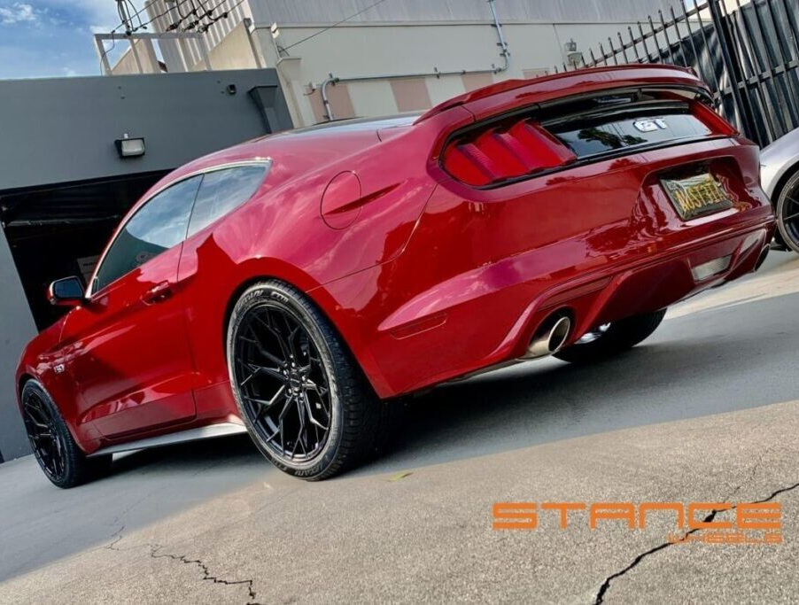 20'' Stance SF10 Bronze Brushed Staggered wheels for Ford Mustang S650 ...