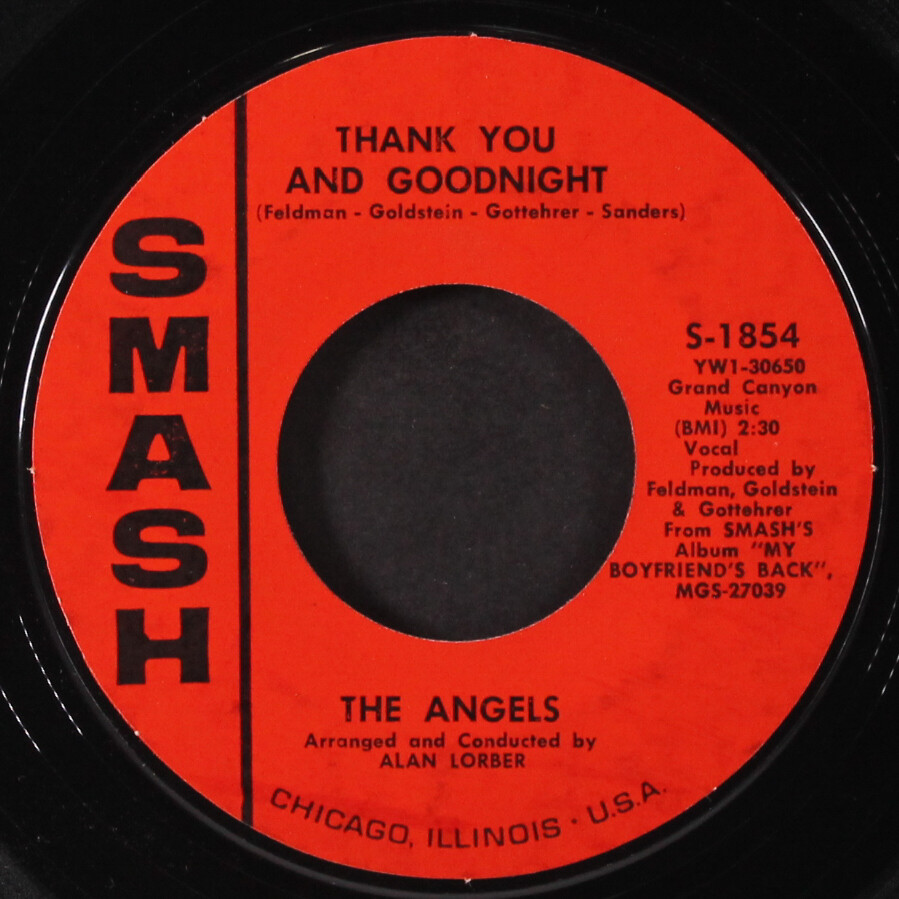 ANGELS: i adore him / thank you and goodnight SMASH 7" Single 45 RPM | eBay