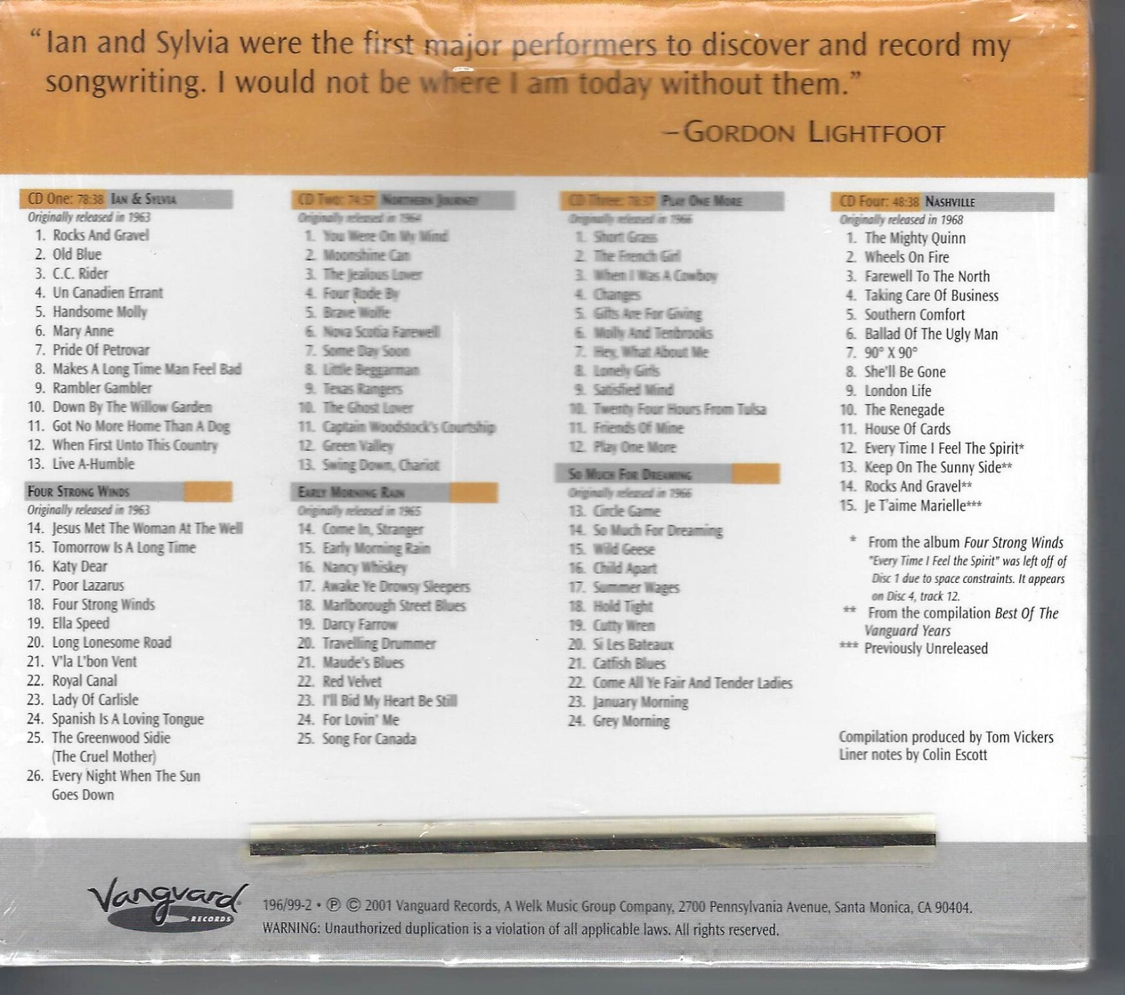 The Complete Vanguard Studio Recordings [Box] by Ian & Sylvia (CD, Sep ...