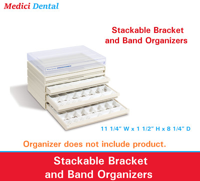 Dental Orthodontic Stackable Band and Bracket Organizer Drawers, Sold ...