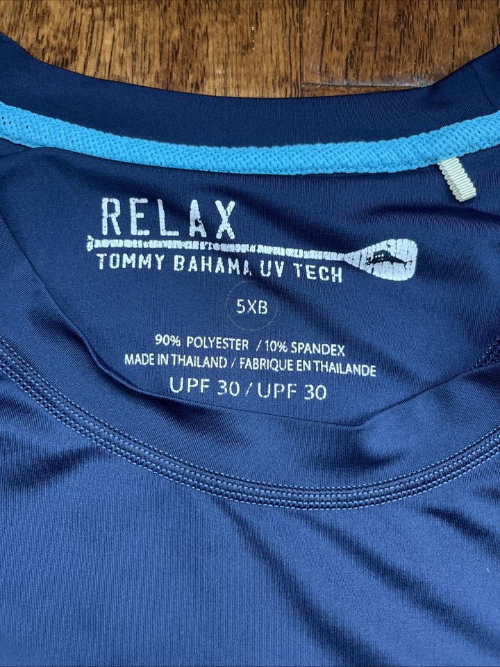 Tommy Bahama Men’s UV Shirt Size 5XB Short Sleeve **tiny mended Hole ...