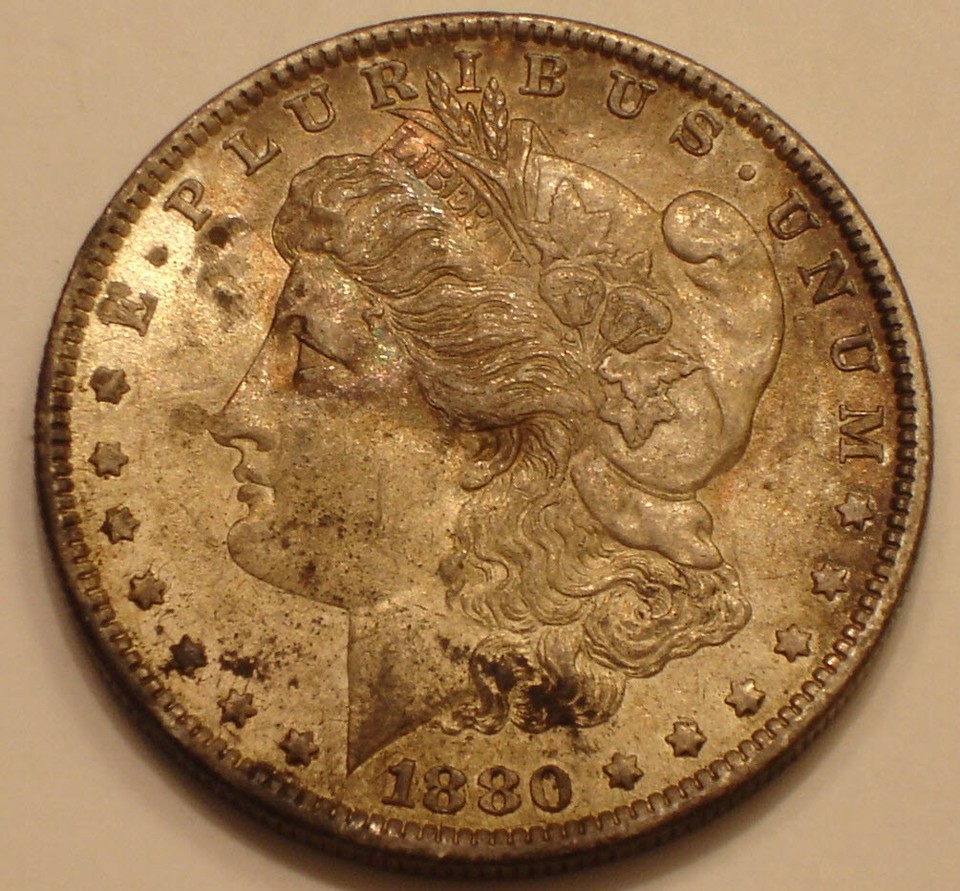 1880-O Morgan Silver Dollar some Cartwheel LUSTER | eBay