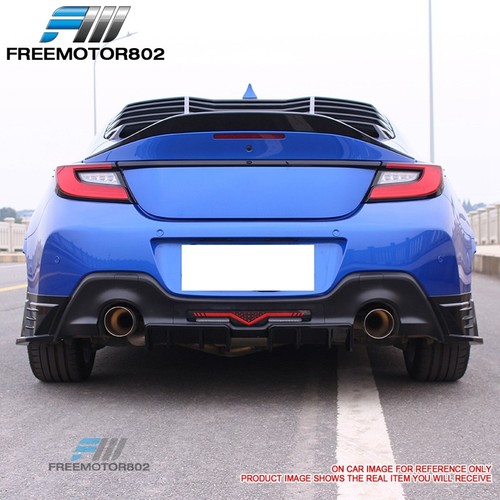 Fits 22-25 Subaru BRZ & Toyota GR86 2PCS JDM Rear Diffuser Carbon Fiber ...