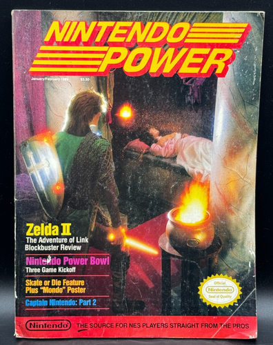 Nintendo Power Magazine January February 1989 Zelda II Cover | eBay