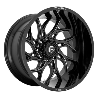 15x7 Fuel D741 Runner Gloss Black Milled Wheels 4x156 (10mm) Set of 4 ...