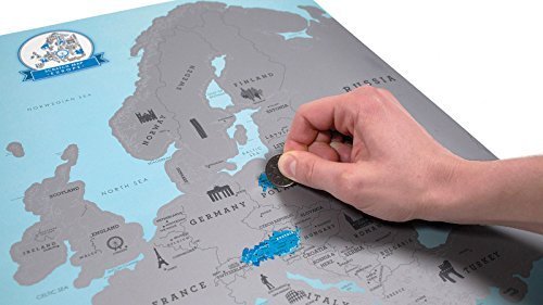 Deluxe European Scratch Map Scratch Map Europe Edition/European Map of ...